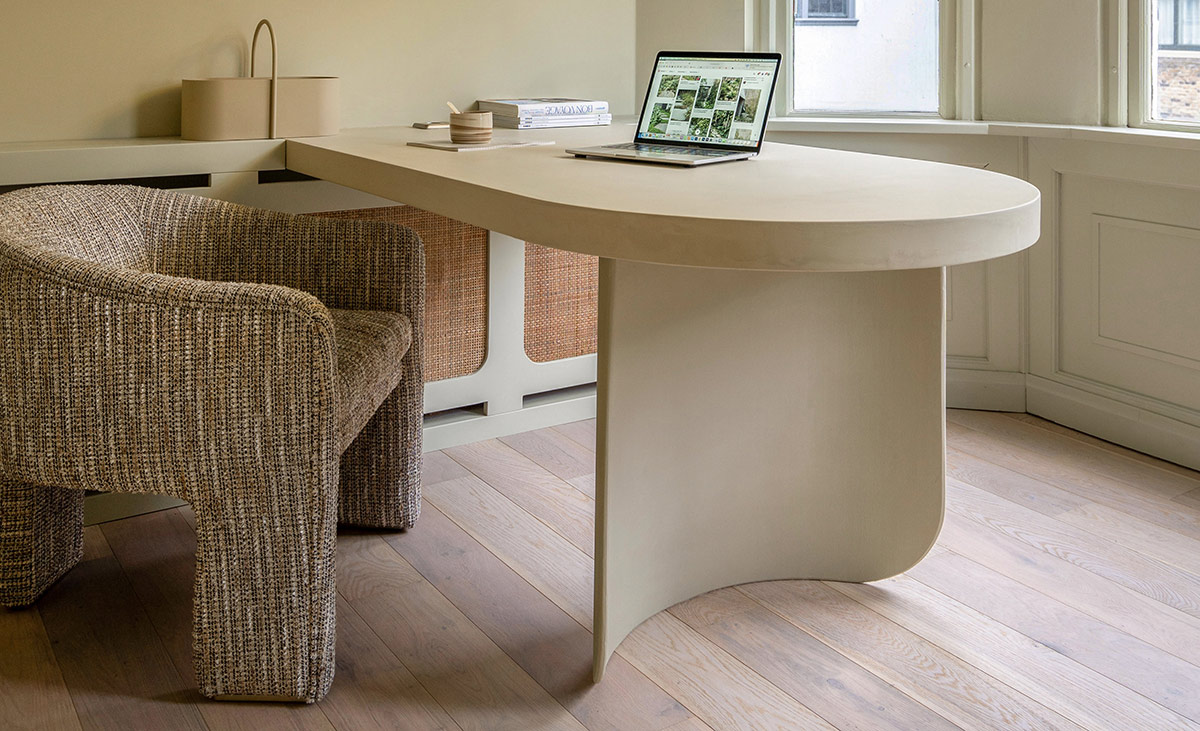 DIY bureau met ronde vormen