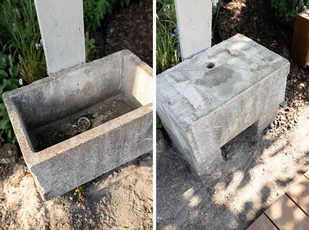 DIY wasbak voor in de tuin - Tanja van Hoogdalem